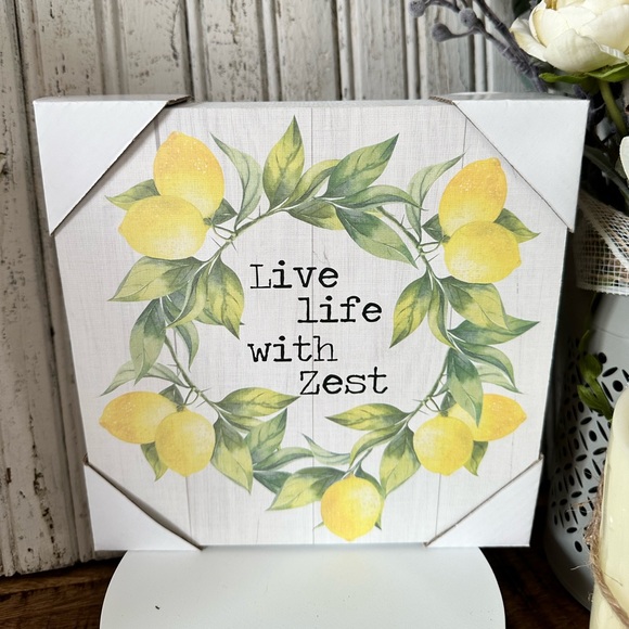 Accents | Live Life Lemon Wall Or Table Top Decor | Poshmark